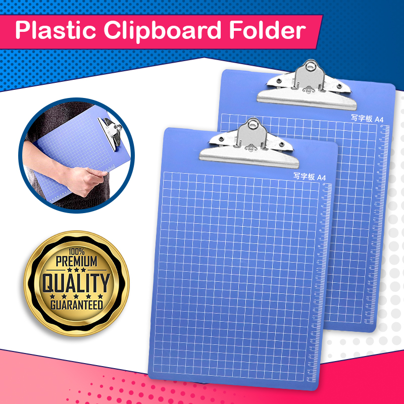 Writing Plastic Board Folder A4 Size (Blue) | Shopee Philippines