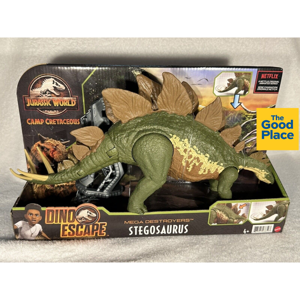 MATTEL Jurassic World Camp Cretaceous Mega Destroyers Stegosaurus with ...