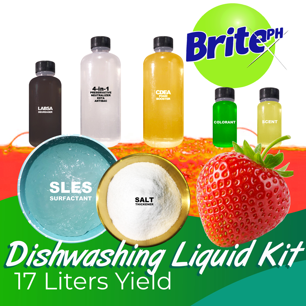 BritePH Dishwashing Kit DIY (Strawberry Flavor) -- Regular, Bula ...