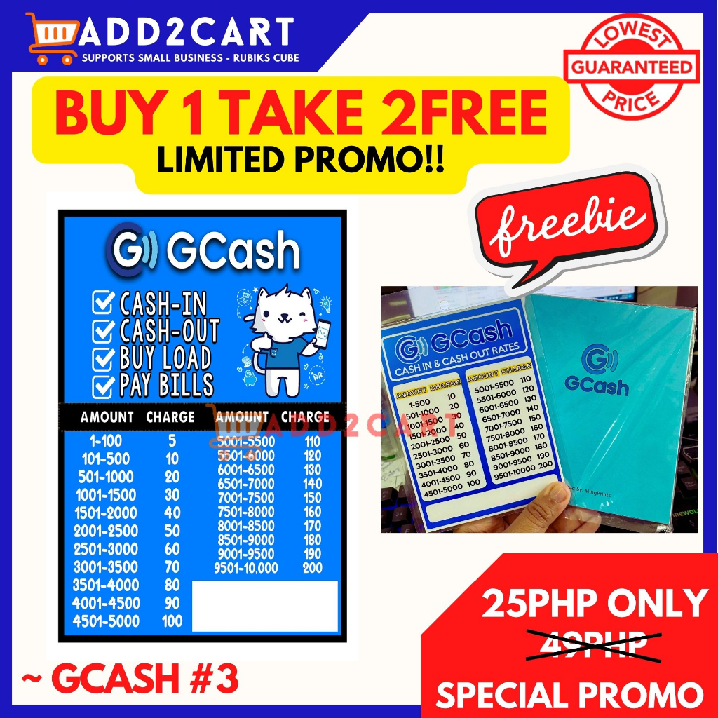 NEW‼️ GCASH #3 Design With Rates pahaba High Quality RC | Shopee ...