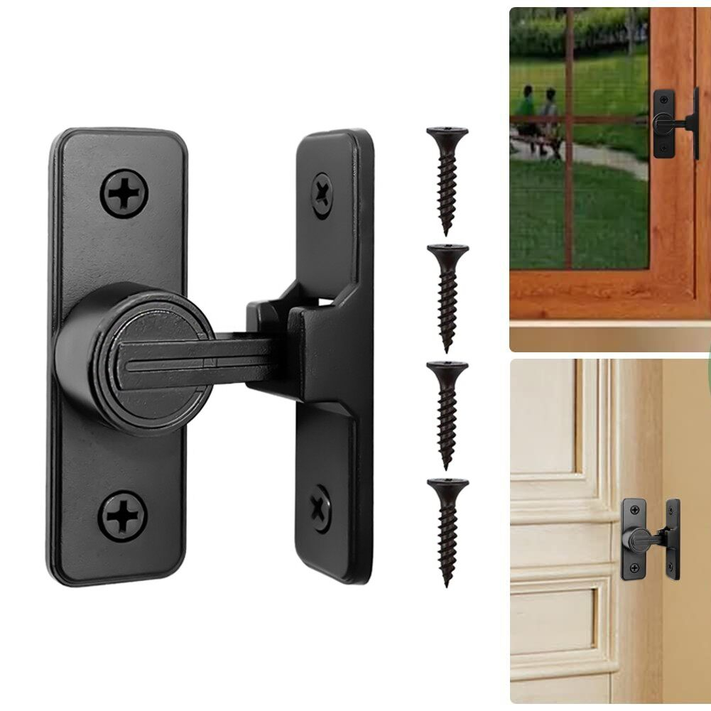Door handle free punch door latch 90/180 push-pull Sliding door lock ...