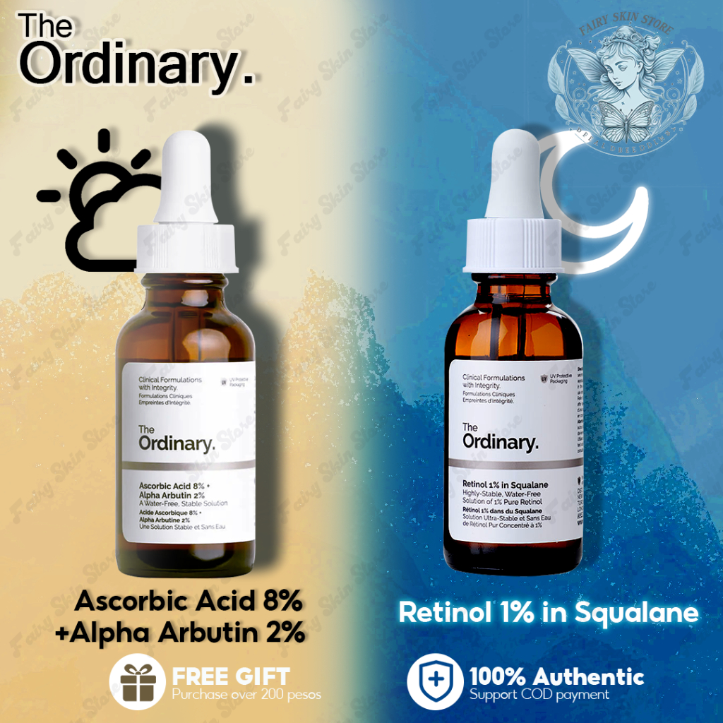 The Ordinary & Retinol Set Morning Prevent / Night Correct & Repair ...