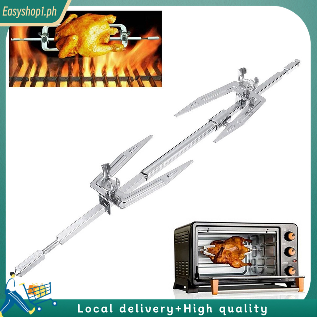 BBQ Rotator Motor or Rotary Fork Set Electric BBQ Rotisserie Grill Rod ...