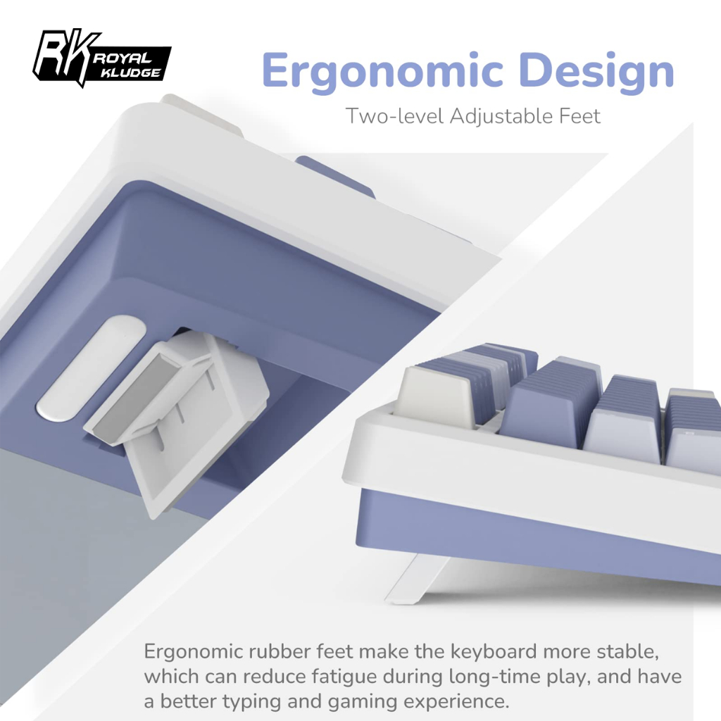 Royal Kludge RKM75 75% Mechanical Keyboard 2.4GHz Wireless Bluetooth ...