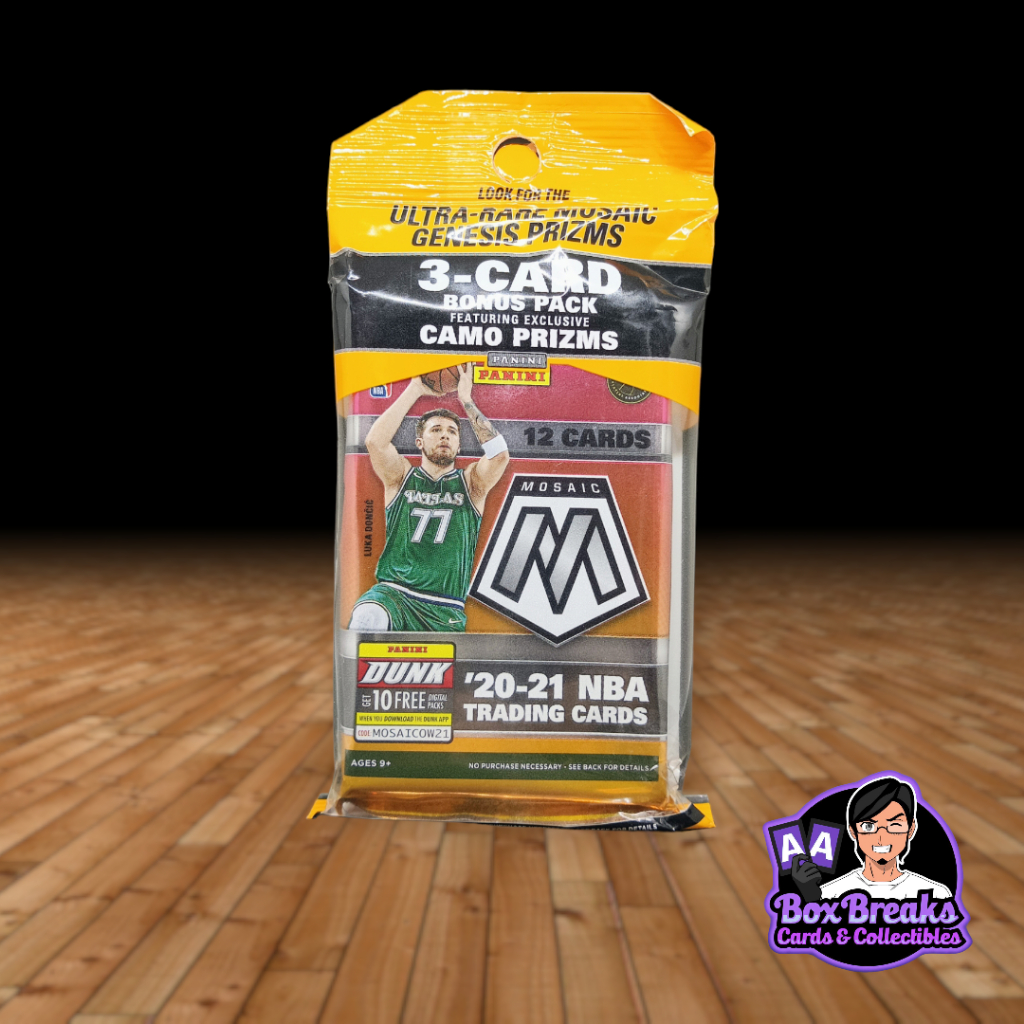 2020 - 21 Panini Mosaic Cello Multi Pack NBA Basketball Cards (15 cards ...