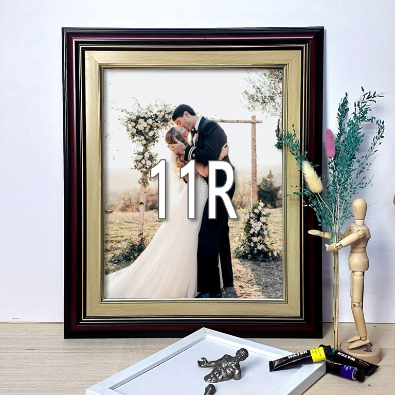 SALE! Double Frame 5R, 6R, 8R, 8.5"x11", 8.5"x13", 10R, 11R,12R and 12"x18" Picture Size+Photo ...