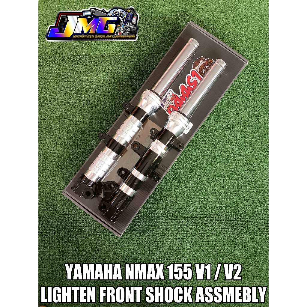 LIGHTEN FRONT SHOCK ASSEMBLY YAMAHA NMAX 155 VERSION 1 / VERSION 2 SILVER | Shopee Philippines