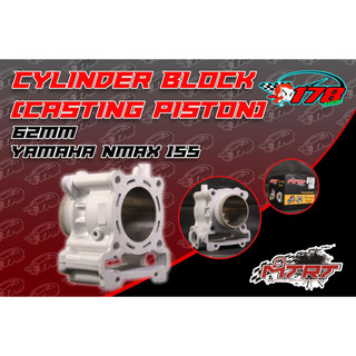 MTRT cylinder block kit nmax aerox chromebore casting flat piston(62MM ...