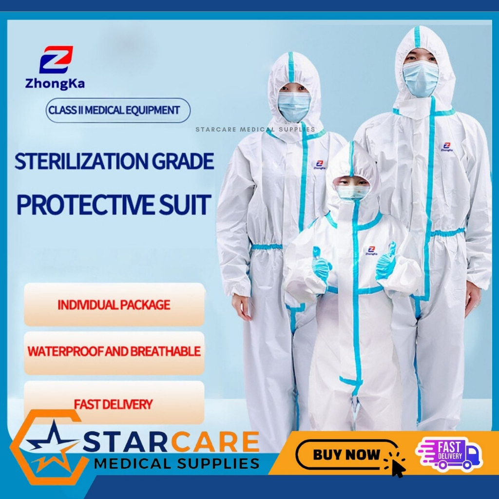 Zhongka PPE Suit Grade with Blue Strips Isolation Gown Isolation ...