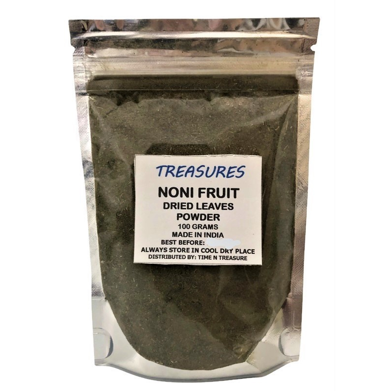 Treasures Noni Fruit - Dried Leaves Powder - Indian Mulberry-100% Pure ...