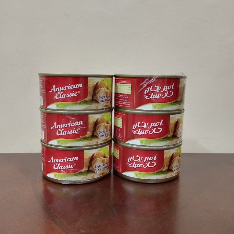 American Classic Light Meat Tuna Flakes in Sunflower Oil (130 grams ...