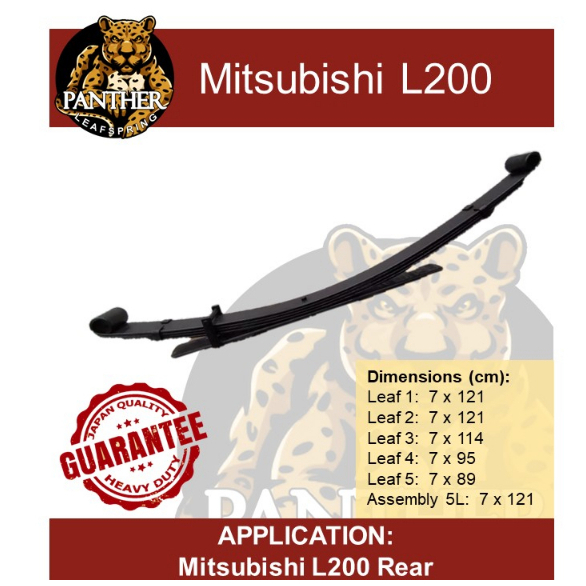 Molye / Leaf Spring for Mitsubishi L200 Rear (MATIBAY) | Shopee Philippines