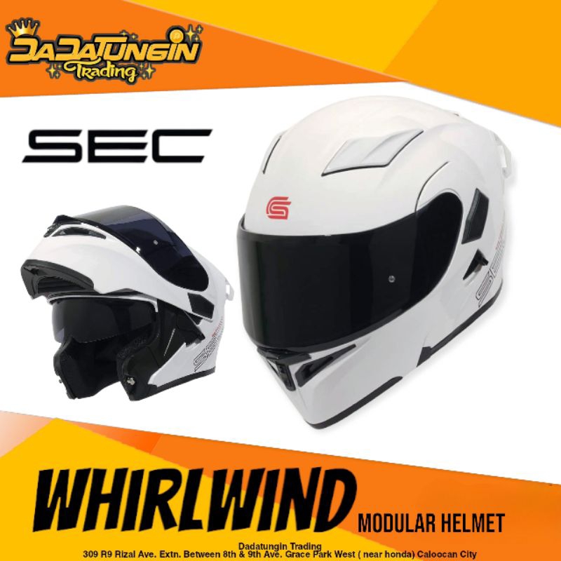 SEC Whirlwind Modular Helmet | Shopee Philippines
