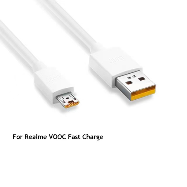 Realme Original 5A VOOC Micro USB Flashing Data Line Charging Cable ...