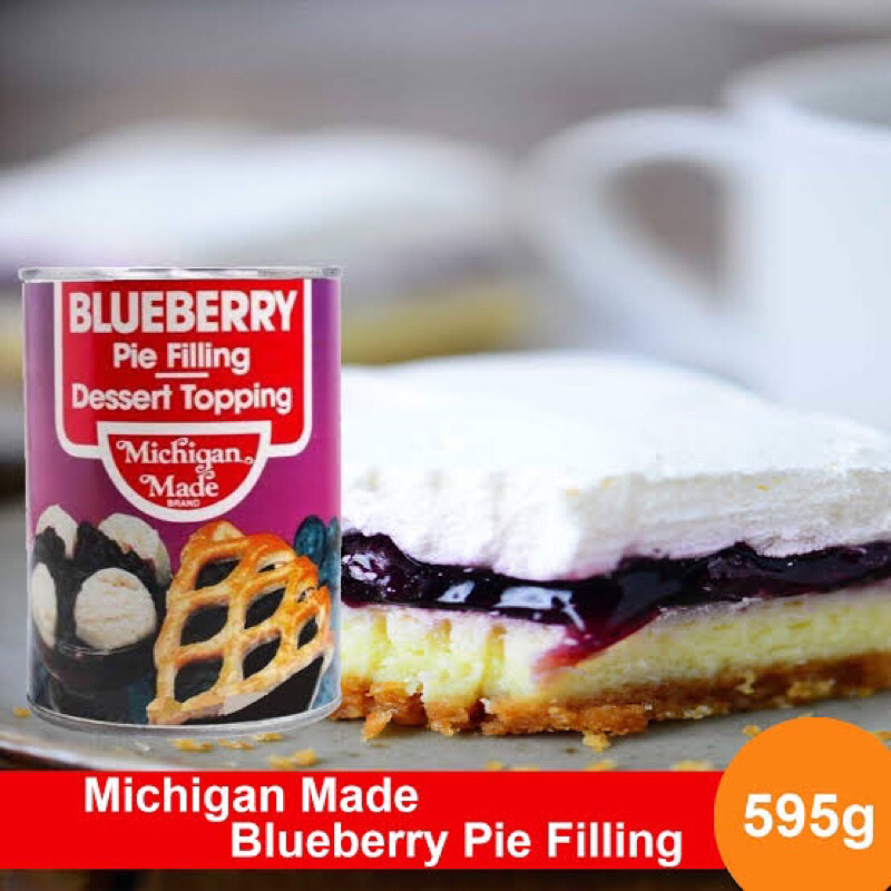 Michigan Made Blueberry Pie Filling Dessert Topping 595g | Shopee ...