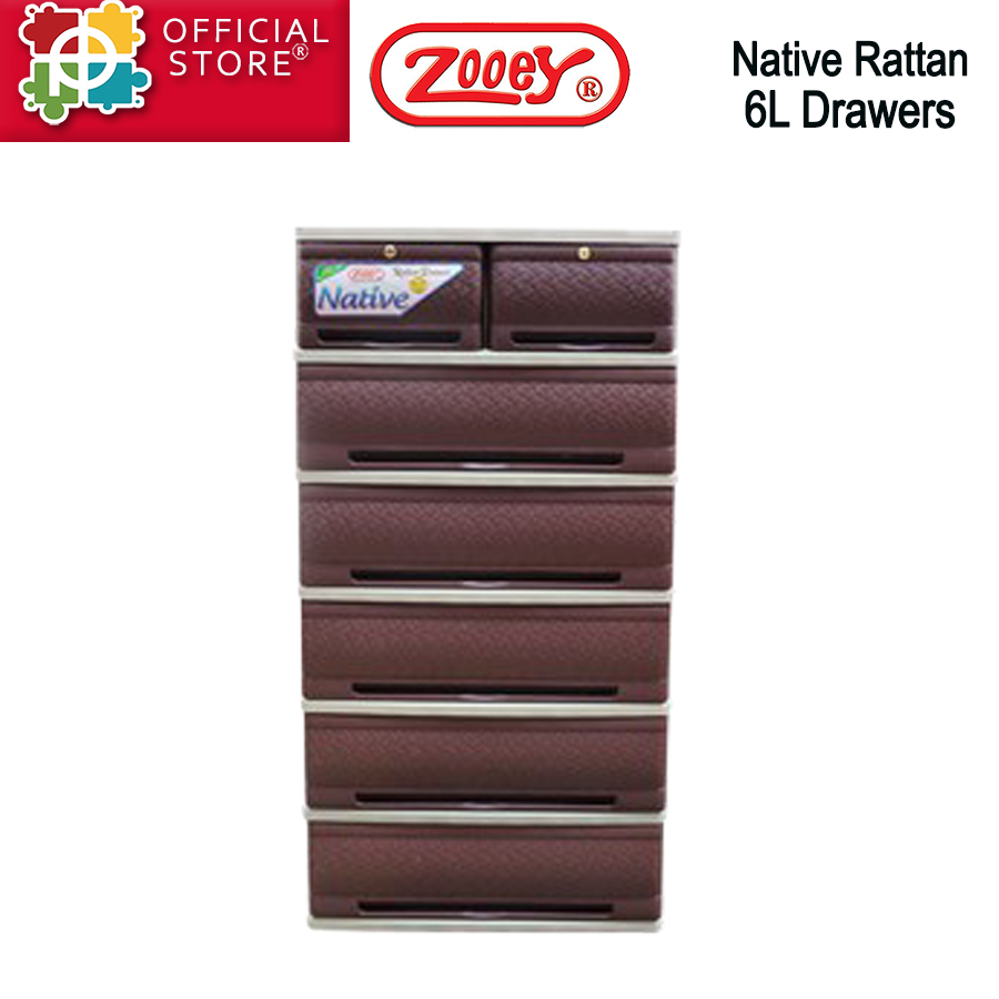 Zooey Native Rattan Drawers 6 Layer Stock No. 2002-6L | Shopee Philippines