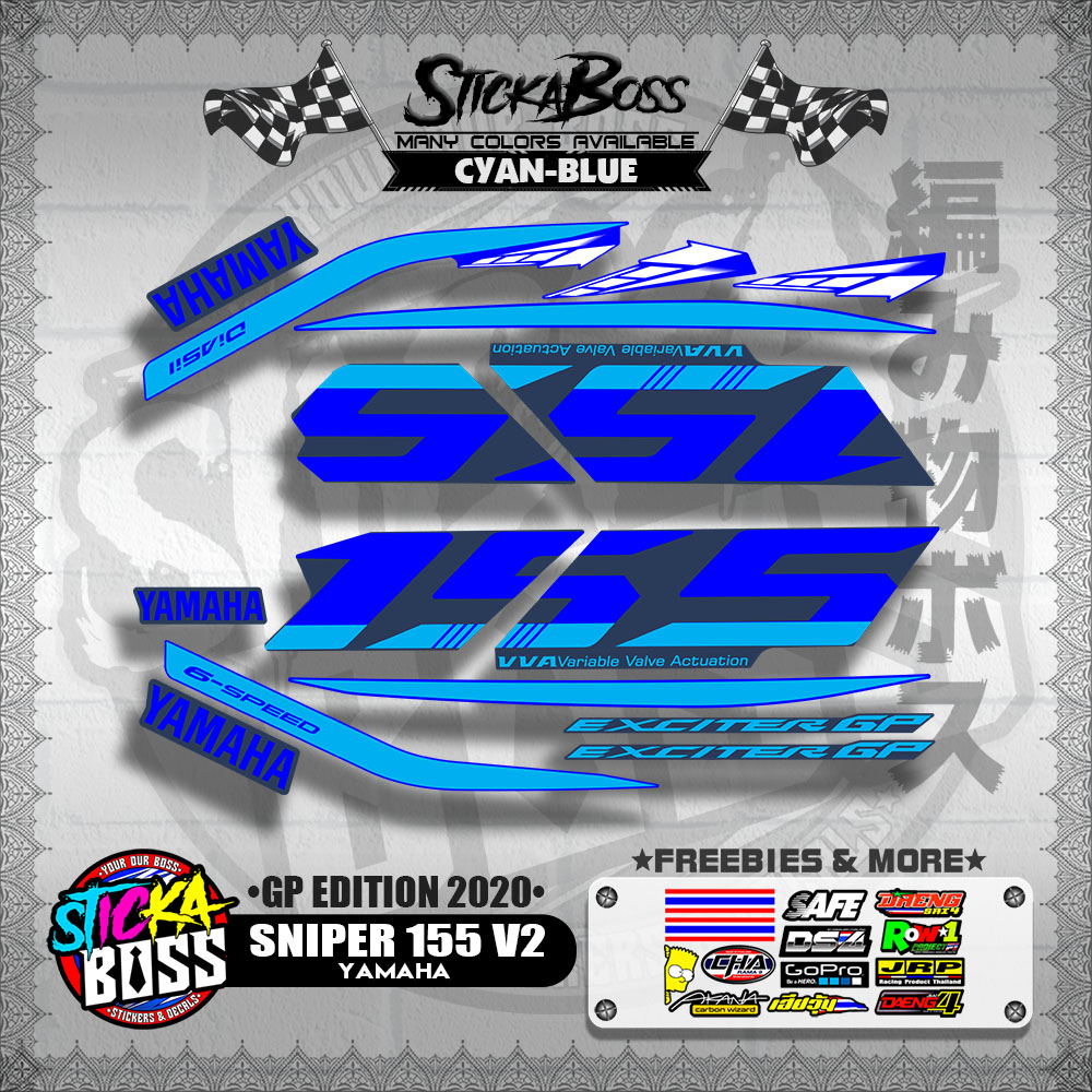 SNIPER 155 V2 DECALS ( GP EDITION 2020 )【WITH FREEBIES】 | Shopee ...