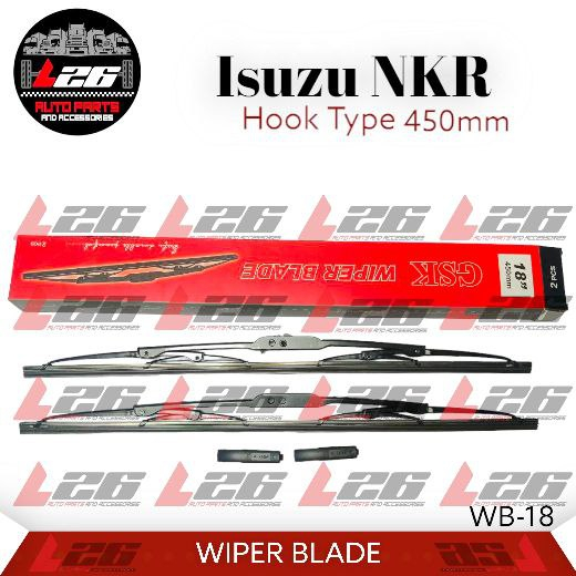 1SET (2PCS) Isuzu NKR WIPER BLADE 18 INCHES WB-18" Hook Type | Shopee ...