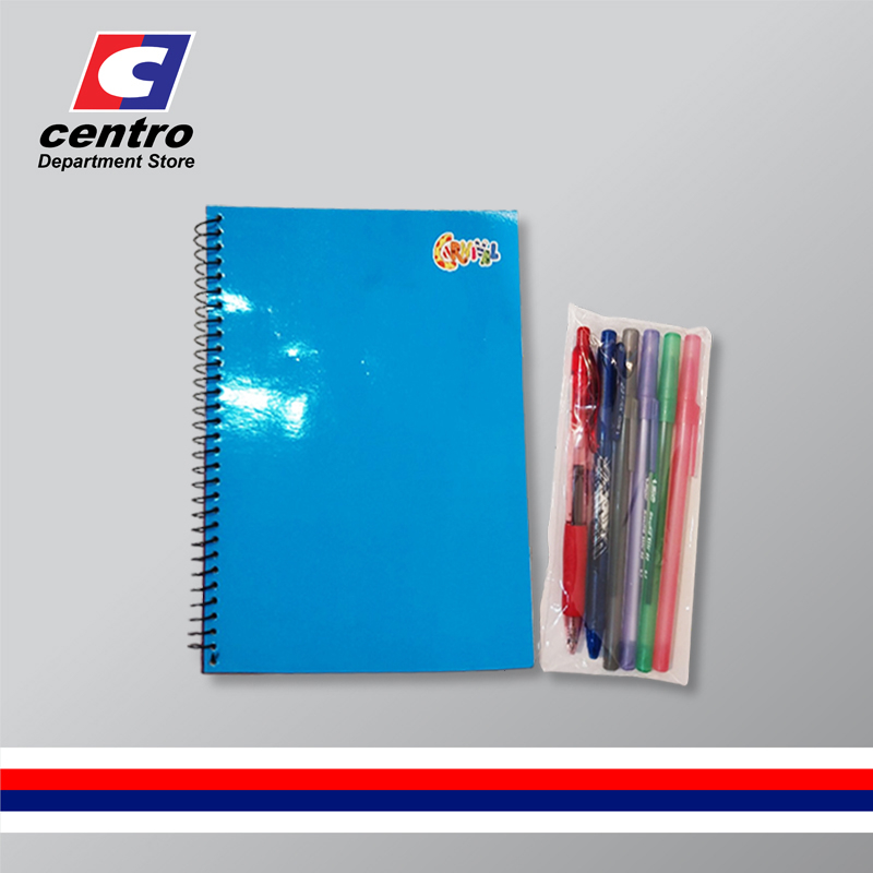 BIC Spiral Notebook with 6pcs Ballpen Promo Bundle (Random Colors ...