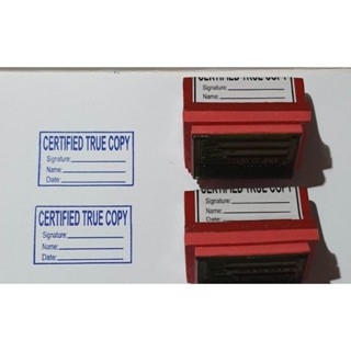 Rubber Stamp Machine Made Wooden Handle.CERTIFIED TRUE COPY with ...