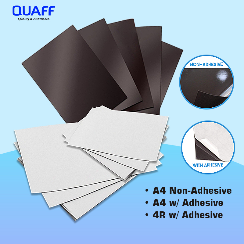 QUAFF Magnetic Sheets A4 - 4R Size (10 pcs per pack) (Plain or W/ Sticker) | Shopee Philippines
