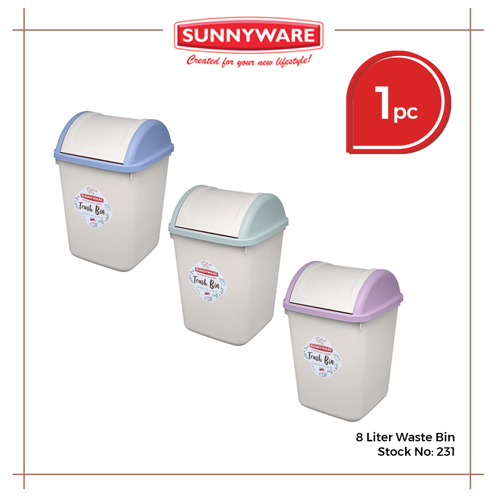 Sunnyware 231 8 Liter Waste Bin | Shopee Philippines