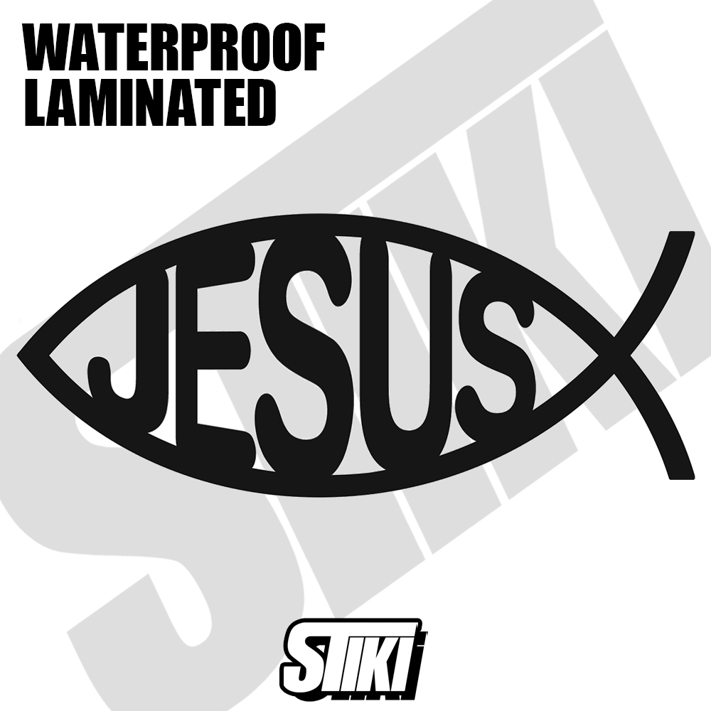 Jesus Fish Design 1 Cut out Vinyl Sticker WATERPROOF | Shopee Philippines
