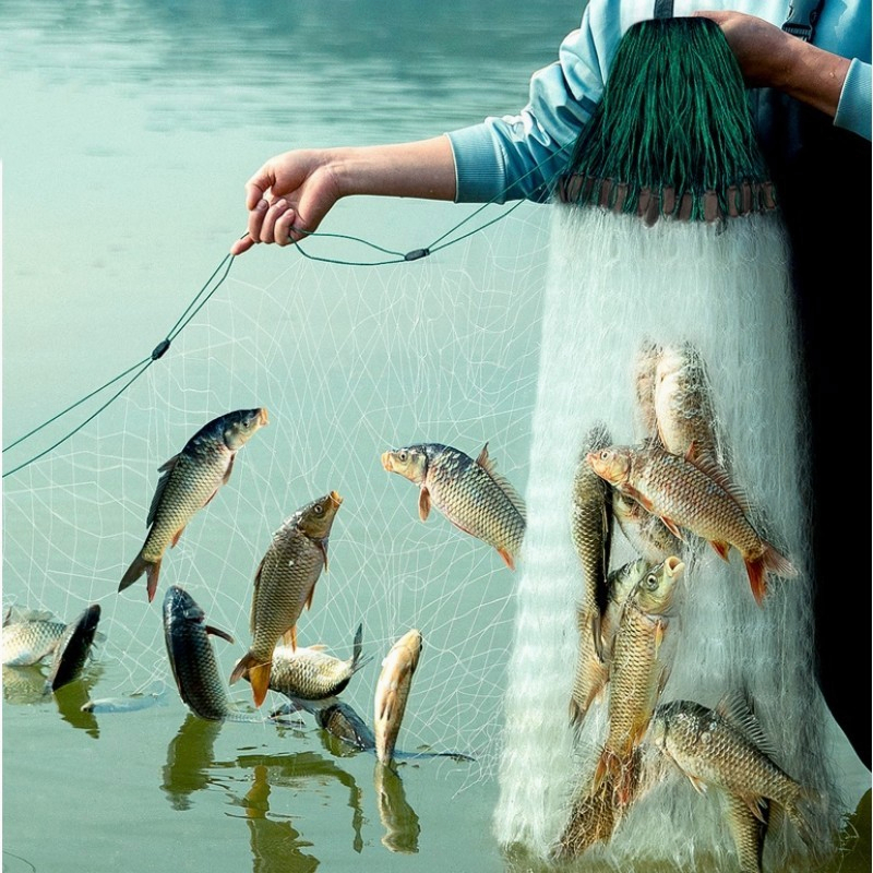 Fishing Fish Mesh Trap Monofilament Gill Net Netting Tackle Outdoor ...