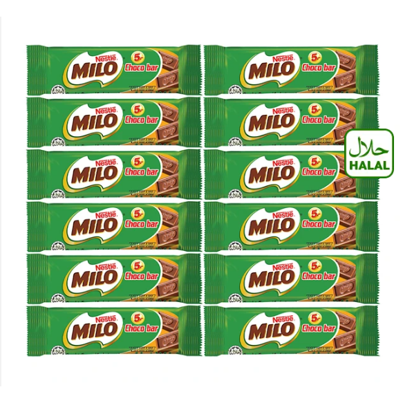 Nestle Milo Choco Bar Chocolate Flavored Confectionery Sweet Snack 6g ...
