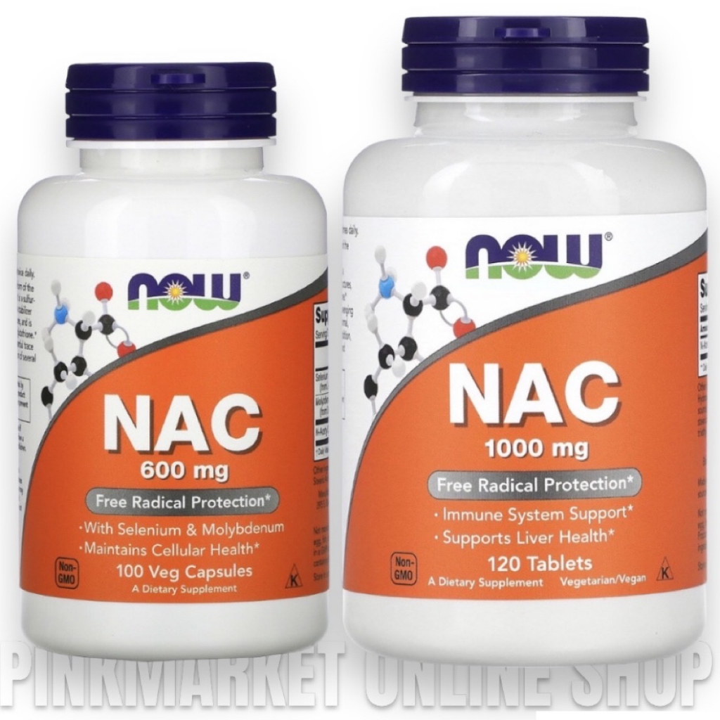 NOW Supplements, NAC (N-Acetyl-Cysteine) 1,000 mg or 600 mg, Free ...