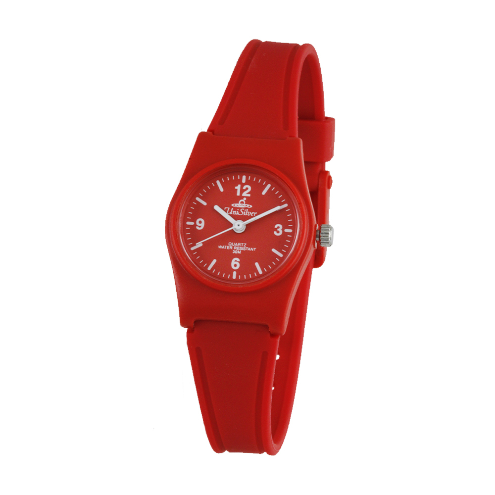 UniSilver TIME Women's Analog Red Rubber KW4789-2005 Watch | Shopee ...