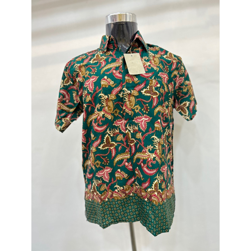 Batik Polo with Lining Metallic Fabric | Shopee Philippines