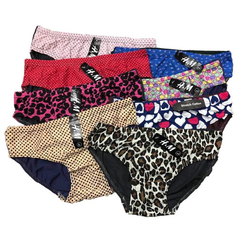 Cod 6pieces Floral Womens Panty Underwear M L Xl Xxl Shopee Philippines