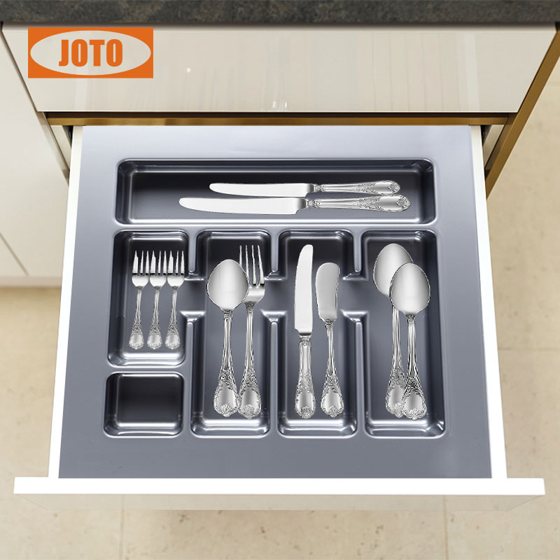 JOTO Spoon and Fork Drawer Organizer Cutlery Organizer Best Fits for ...
