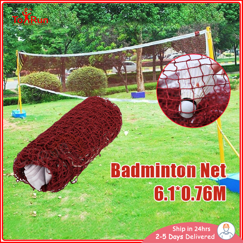 【6.1m*0.67m】 Portable Badminton Net Movable Outdoor Badminton Net ennis ...