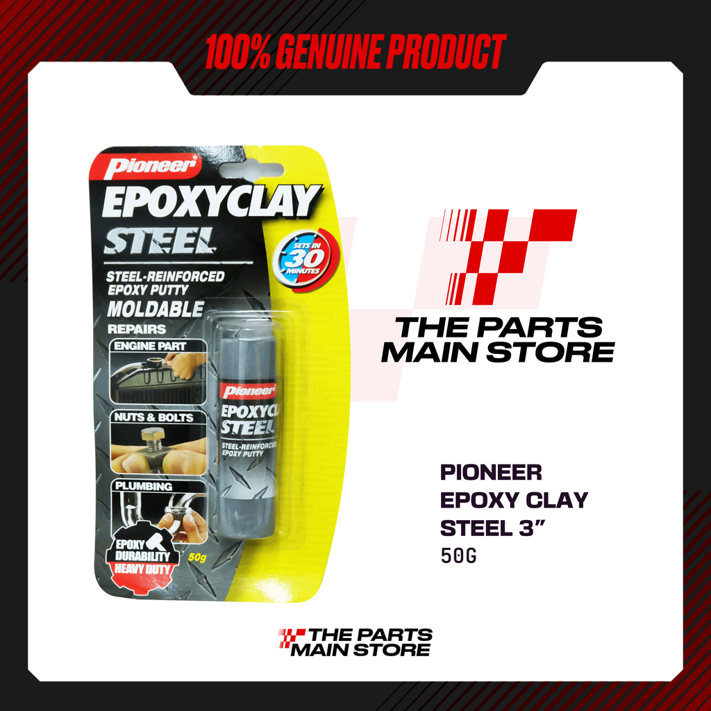 PIONEER EPOXY CLAY STEEL REINFORCED EPOXY PUTTY 3" 50g | Shopee Philippines