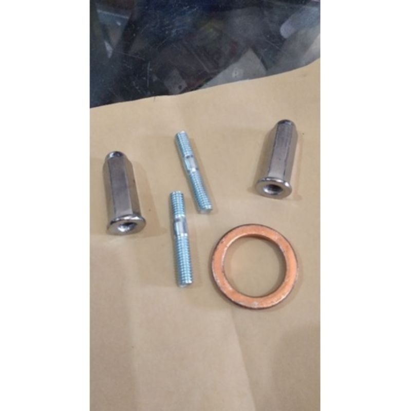 rusi sc125 gala muffler nut w/bolt w/ gasket | Shopee Philippines