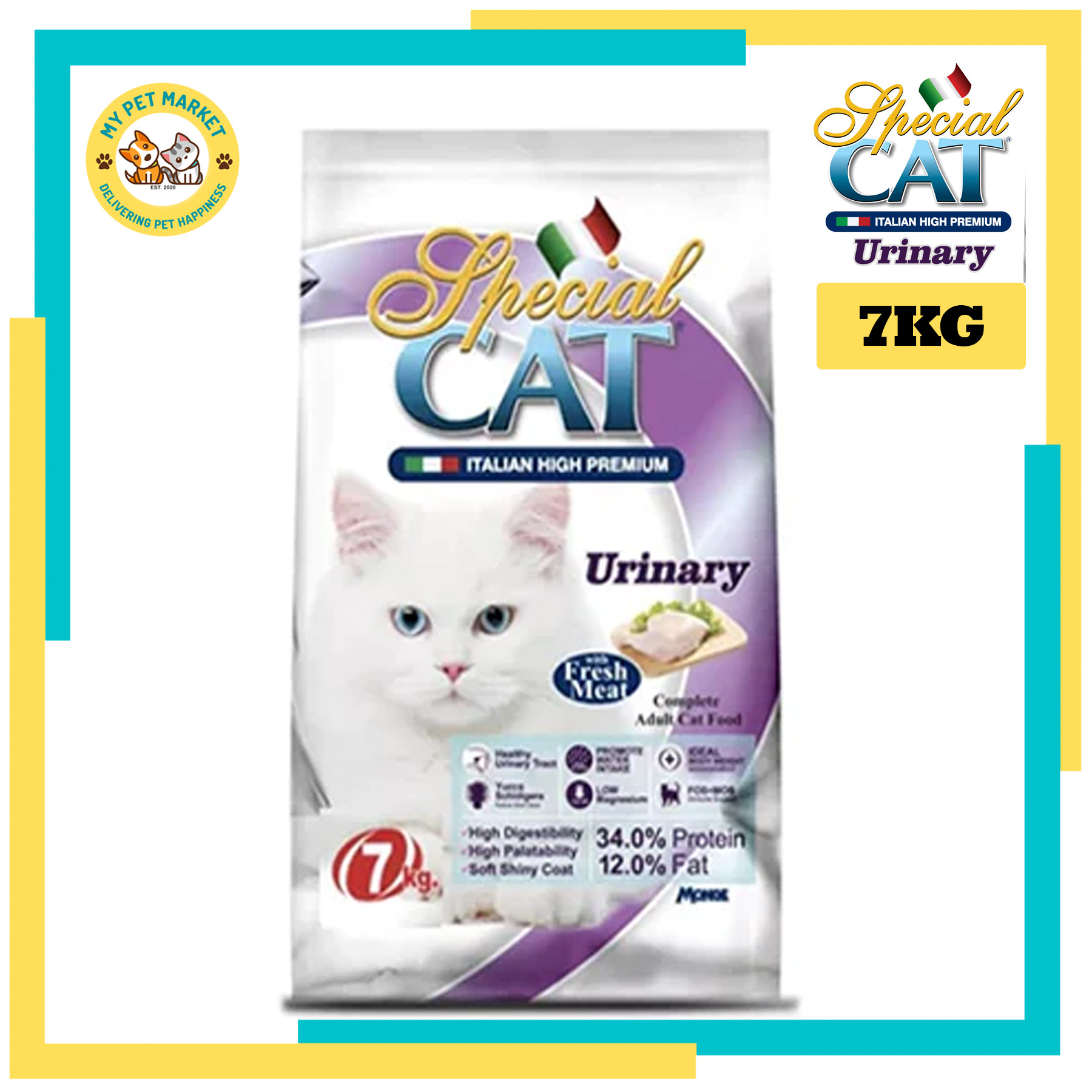 Monge Special Cat Urinary Cat Dry Food 7kg | Shopee Philippines