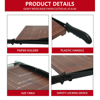 QUAFF Paper Cutter Metal / Wood A5/A4/B4/A3 Size | Shopee Philippines