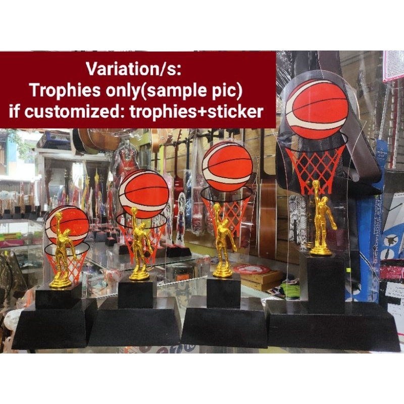 Basketball Acrylic trophies 3pcs,4pcs or 5pcs per set/painted hindi ...