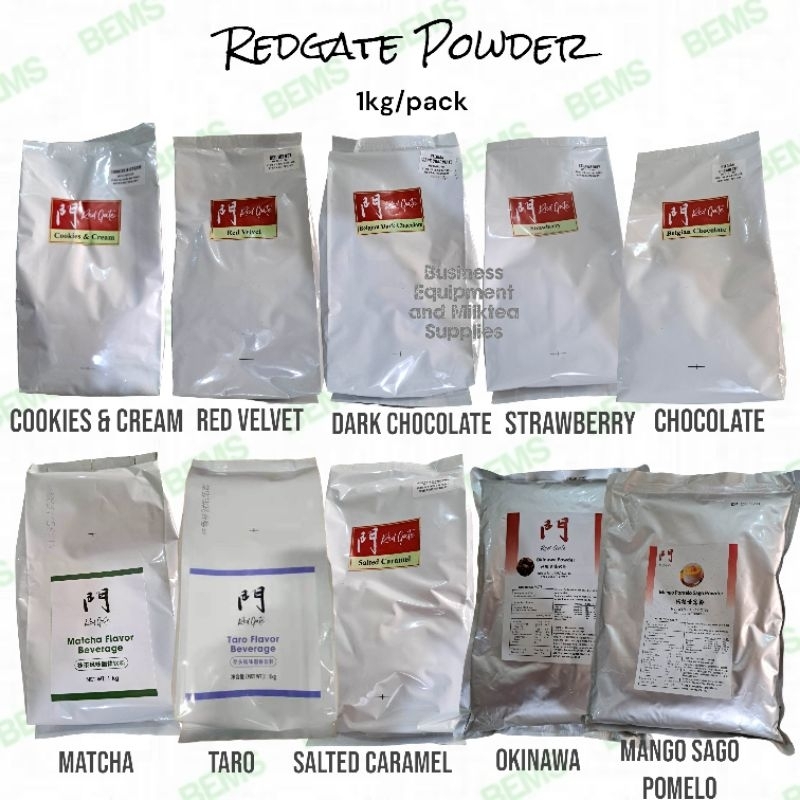 Redgate Premium Milktea Flavor Powder Red gate taiwan rg 1kg | Shopee ...