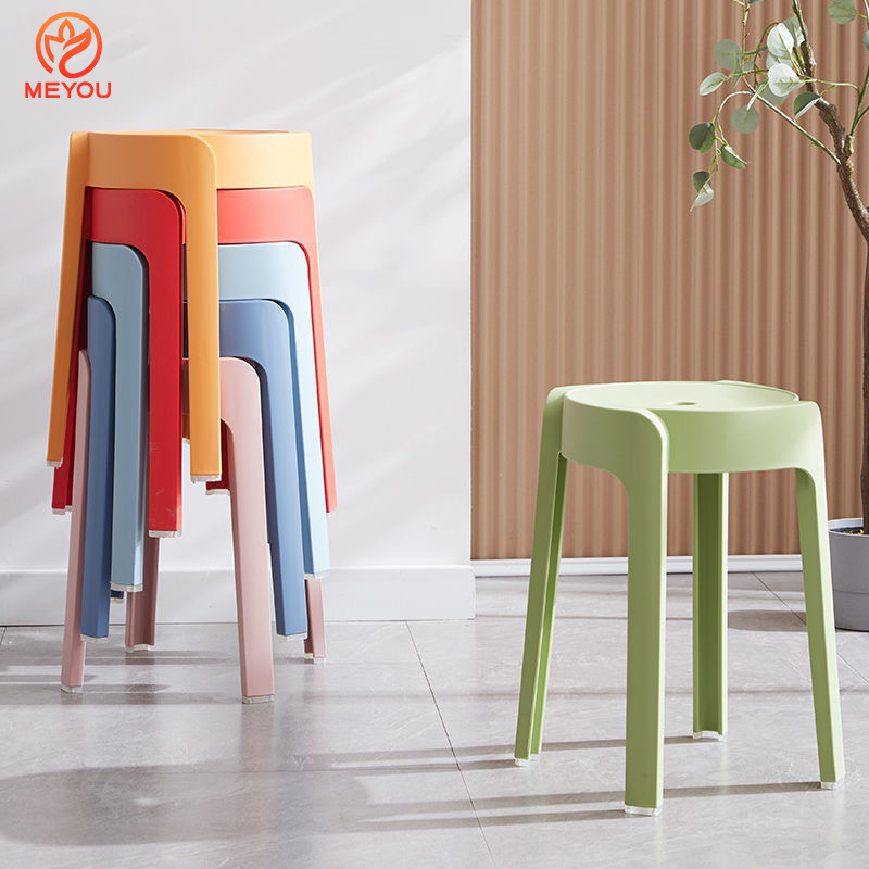 Stackable Chairs Restaurant Stool Nordic Style Chairs Multiple colors ...