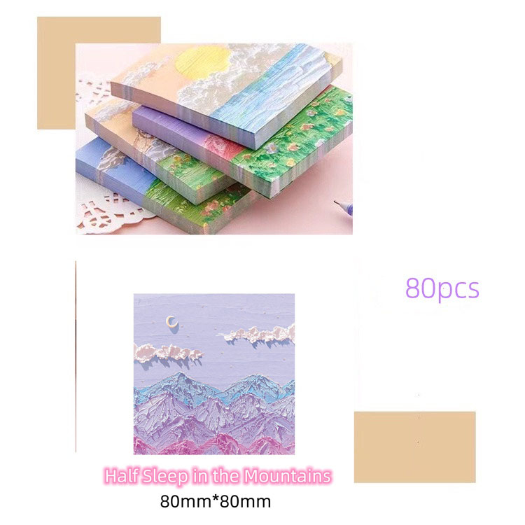 A5 oil painting coil school supplies journal notepad aesthetic writing ...