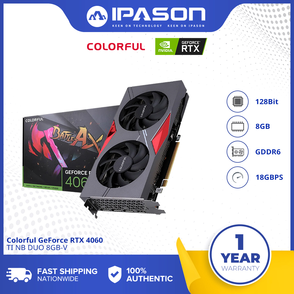 Colorful GeForce RTX 4060 Ti Graphics Cards (8GB & 16GB) | Shopee ...
