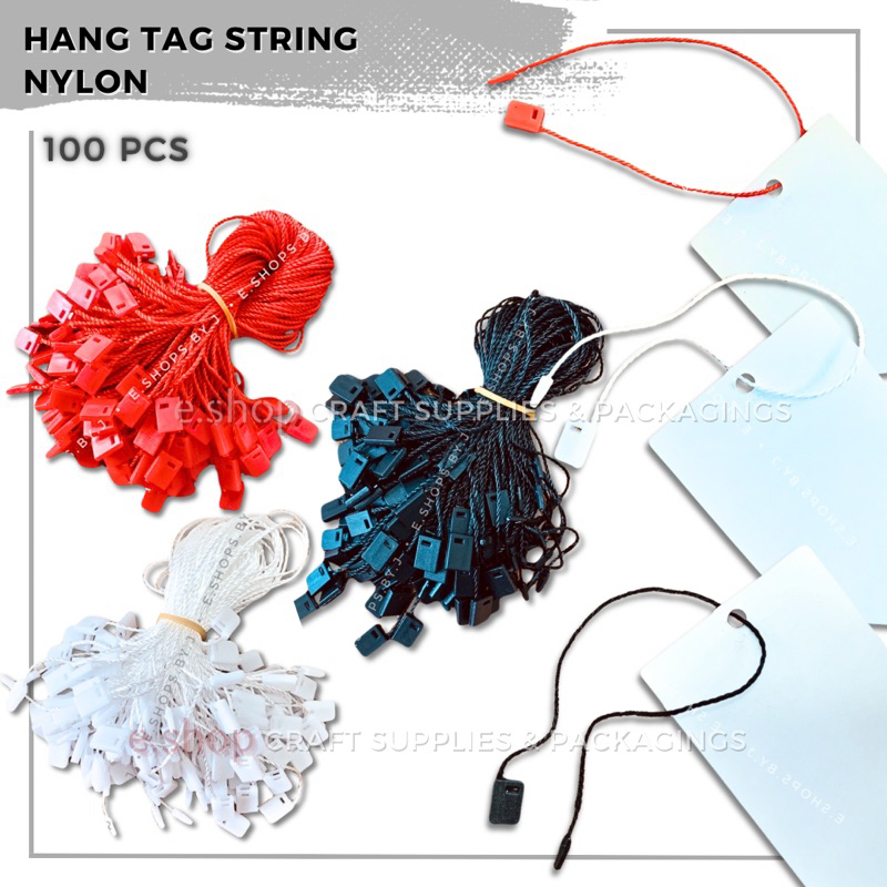 [100 PCS] Hang Tag String for Clothes, Products, Labeling, Pricing ...
