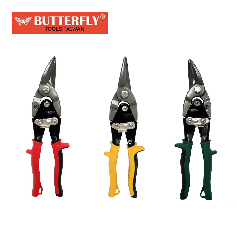 BUTTERFLY Tools Aviation Snips 10" (Straight, Right, Left) Metal Sheet ...