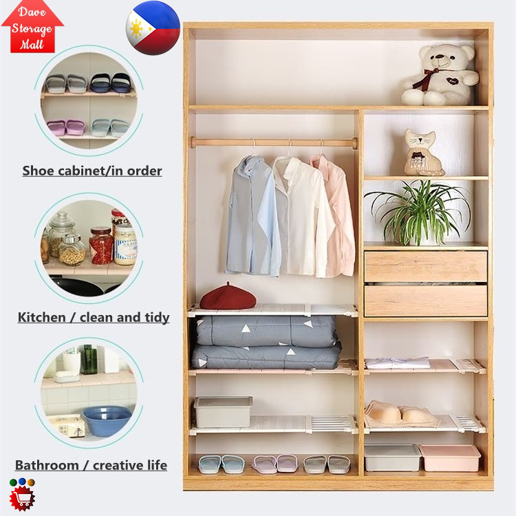 Adjustable Wardrobe Divider Closet Layer Divider Cabinet Organizer ...