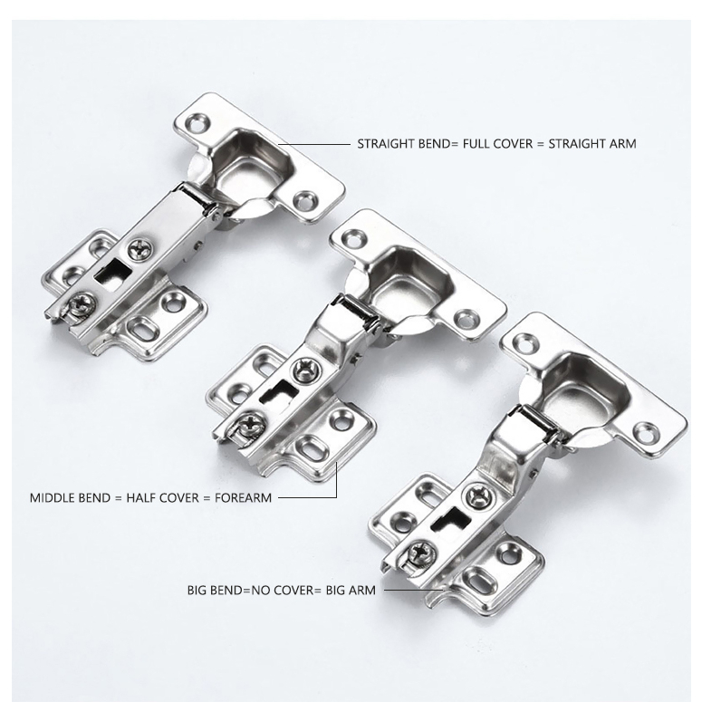 PER PAIRS -- Hydraulic Soft Close Concealed Hinges Regular for Cabinet DIY (1PAIR) C1.C2.C3,H1 ...