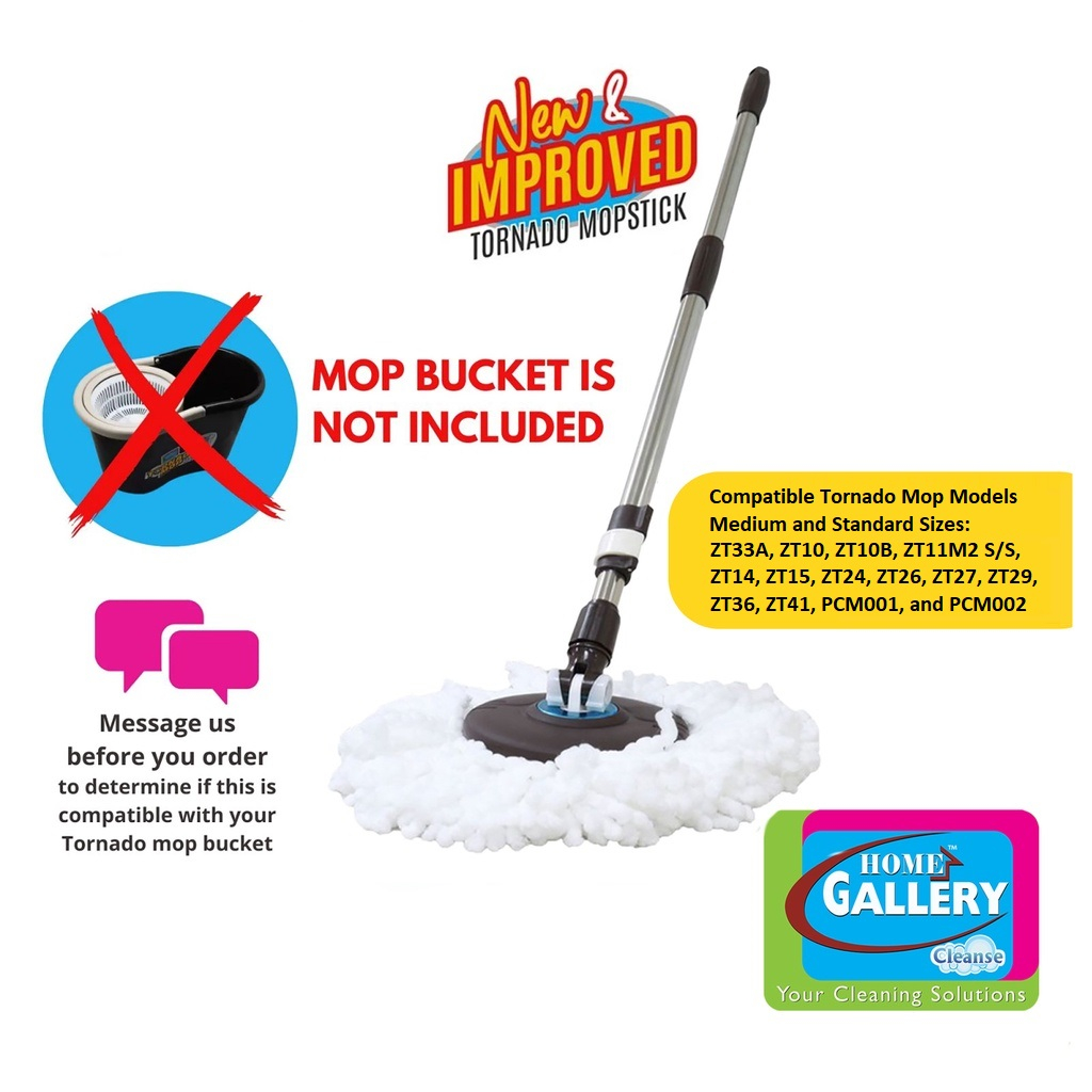 Home Gallery Tornado Mop HANDLE ONLY No Bucket With Pole Mop Plate 16 ...