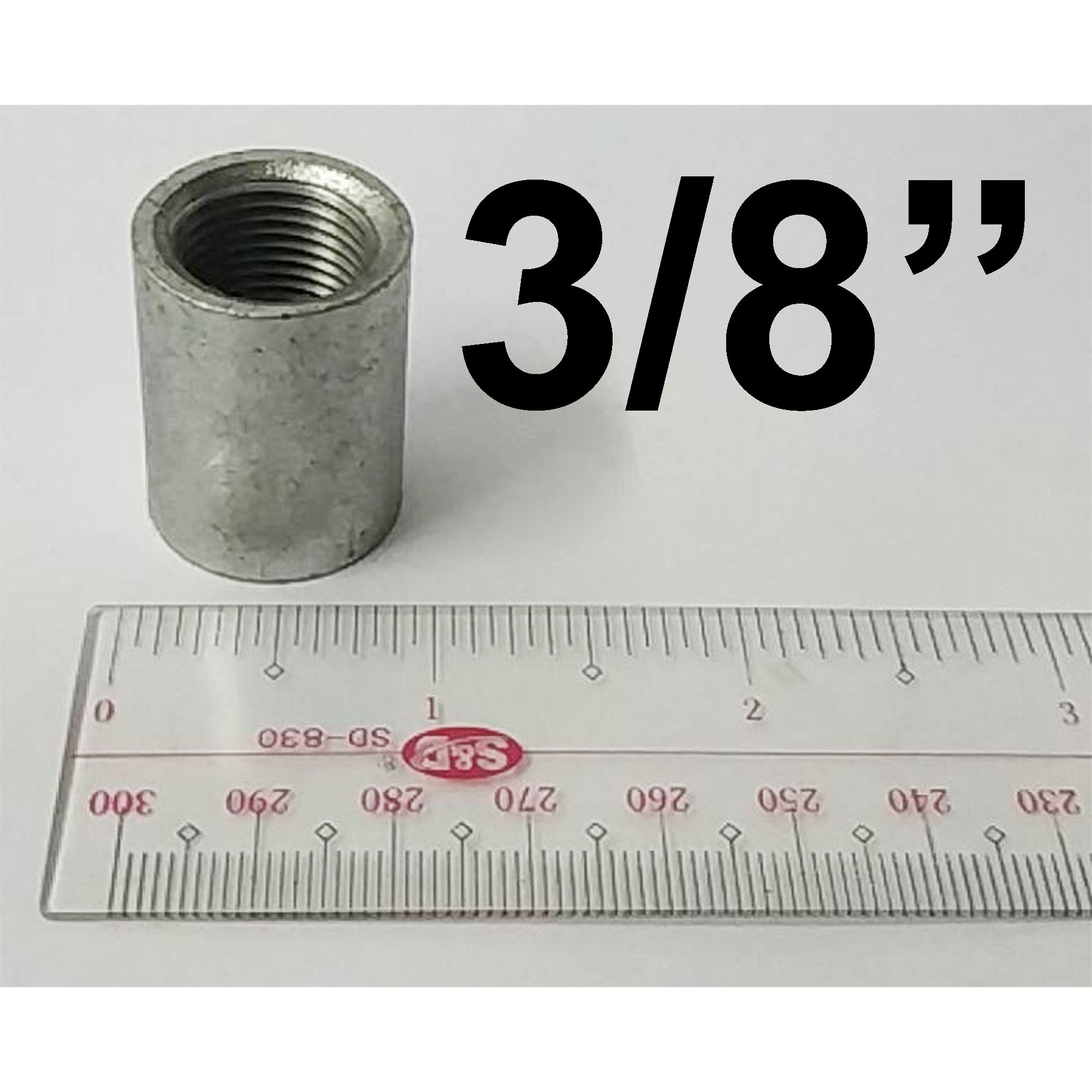 GI FRANCE COUPLING 3/8" SCH40 THREADED GALVANIZED IRON === GI COUPLING 3/8" X 150# | Shopee ...